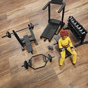1/6 Scale Static Flat Weight Bench - 3D Printed Miniature - Etsy