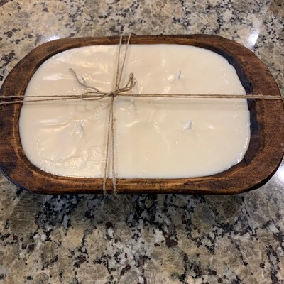 Wooden Dough Display Bowl Large or Small White or Natural - Etsy