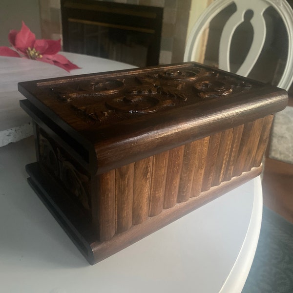 Puzzle Box With Secret Key Wooden Puzzle Box Walnut Custom Secret Lock ...