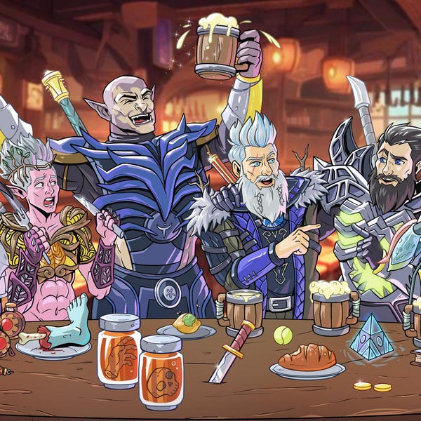 Personalized Dnd Group Commission Character Design Custom Party Gift ...