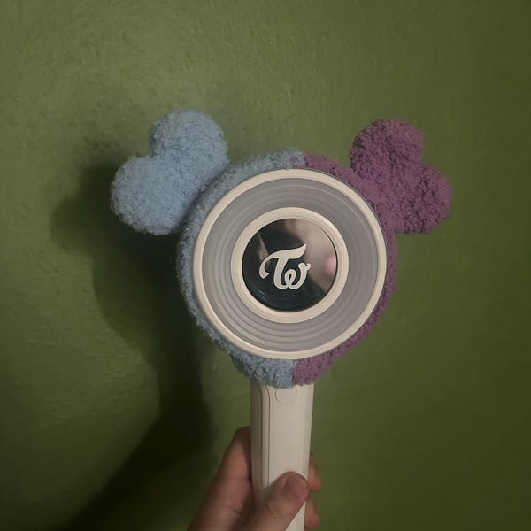 TWICE Candybong Lightstick Crochet Cover | Interchangeable Member ...
