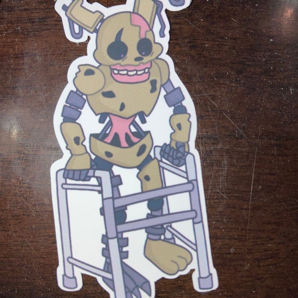 FNAF Security Breach Springtrap Peepaw Sticker - Etsy