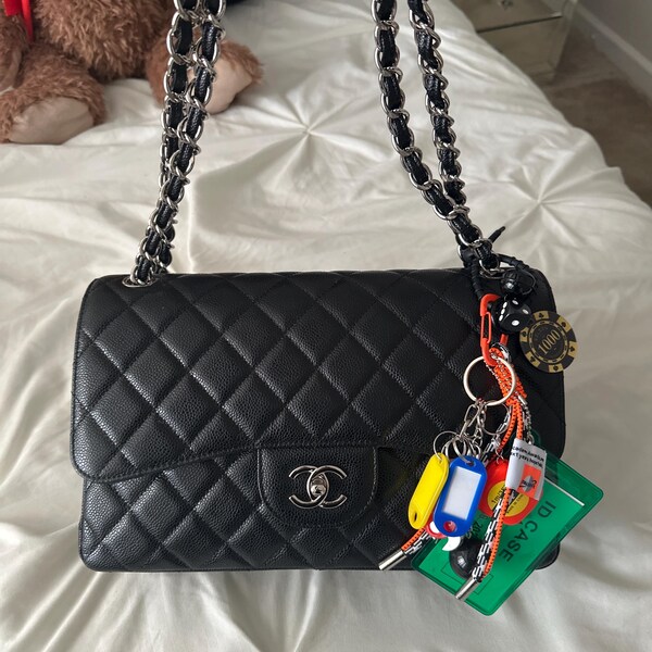 Leather Bag Charm Mini Purse With Lock, Detachable Handbag Micro ...