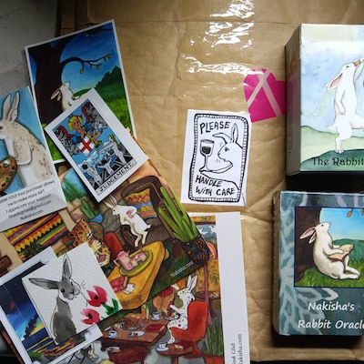 The Rabbit Tarot Deluxe Version Animal Art Card Deck - Etsy
