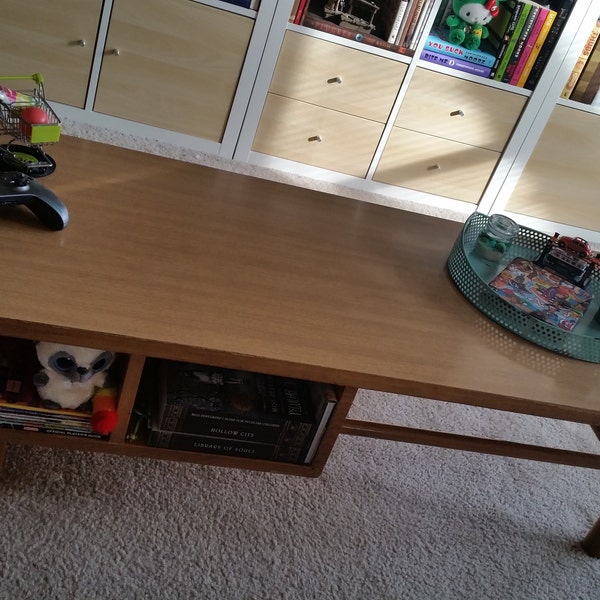 Mid-century Modern China Cabinet / Display Case / Bookcase One-piece ...