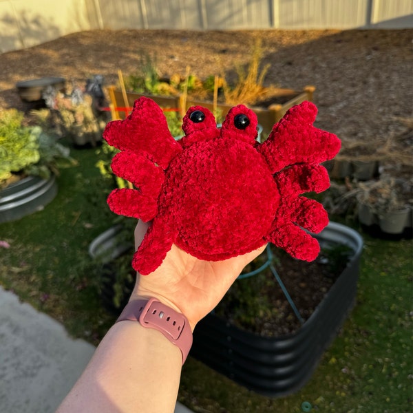 NO-SEW Crab Plush Crochet PATTERN - Etsy