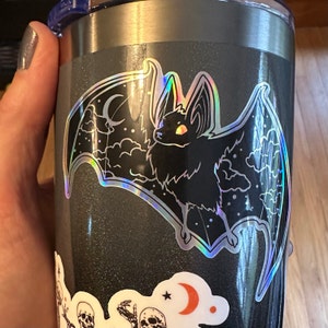Holographic Bat Sticker - Etsy