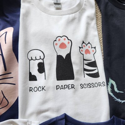 Rock Paper Scissors PNG, Pet SVG, Animal PNG, Cat Paw Svg, Cat Lovers ...