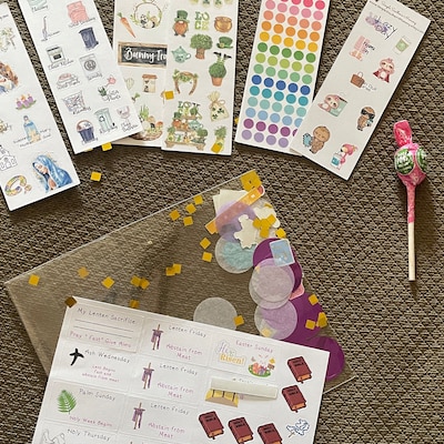 Christmas Star Count Down Stickers Holiday Stickers Seasonal Stickers ...