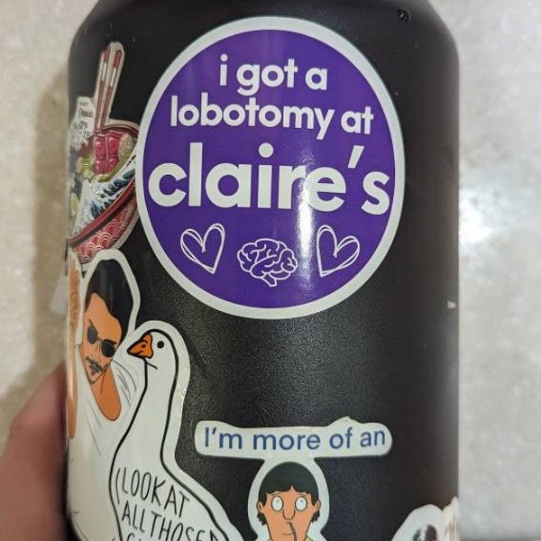 Lobotomy at Claire's Sticker - Etsy