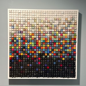 Original Art-computer Keys Art Work/wall Décor/gift for Computer Lovers ...