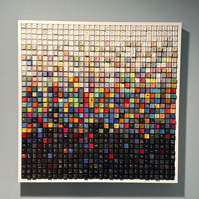 Original Art-computer Keys Art Work/wall Décor/gift for Computer Lovers ...