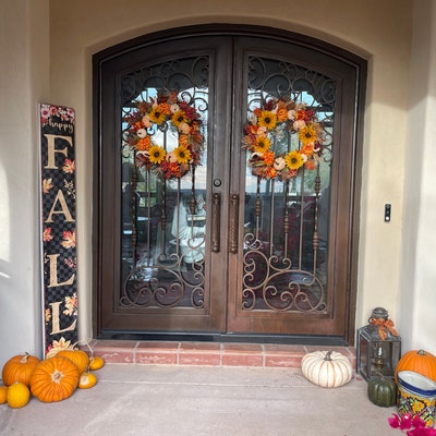 36in Happy Fall Y'all Porch Sign Front Porch Fall - Etsy