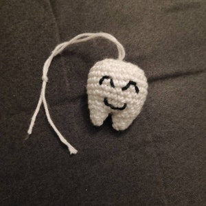 Tooth Keychain Crochet PATTERN ONLY PDF Download Amigurumi Beginner ...