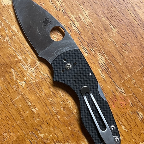 Titanium Deep Pocket Clip for Spyderco Native 5 FRN Lightweight C41SBK5 ...