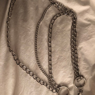 Stainless Steel Dainty O Ring Slip Chain Choker Necklace, Alternative ...