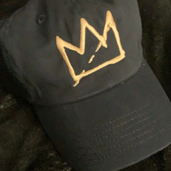 Basquiat Crown Hat Embroidered Baseball Dad Cap - Etsy