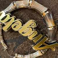 Name Necklace Nameplate Name Laser Cut Personalized Name Plate Custom ...