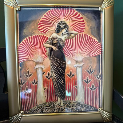 Dryad Forest Nymph Goddess Pagan Psychedelic Art 11x14 Print - Etsy