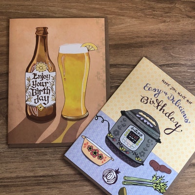 Beer Card Enjoy Beer Greeting Card, Hefeweisen, Oktoberfest Birthday ...