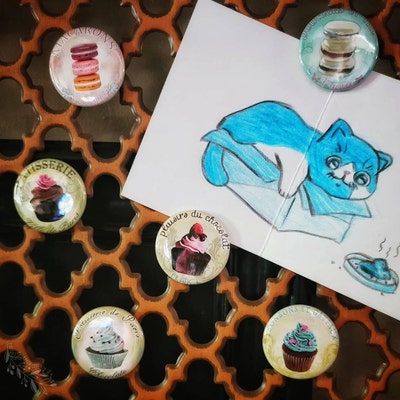 Human Anatomy Eye Optometry Magnets 1.5 Inch Round 6 Piece Magnet Set ...