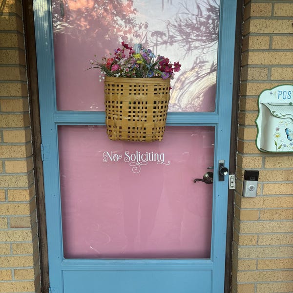 Scrolling Welcome Vinyl Decal - Welcome Vinyl Sticker - Welcome Door ...