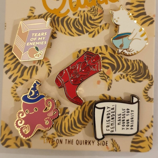 Enamel Pin Set - 5 Pack Discount Sale Enamel Pin Pack - Etsy