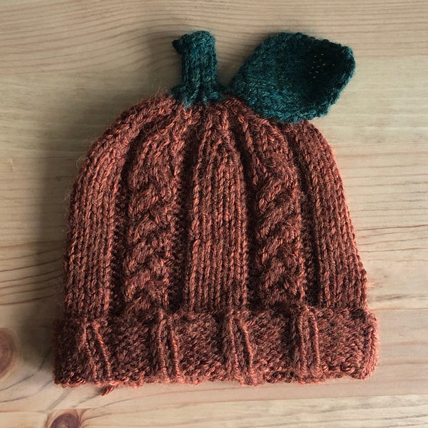 Knitting Patterns - Fall Baby Beanie Collection, Apple, Pumpkin and ...