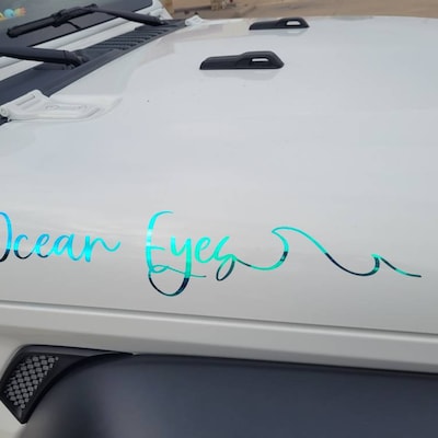 Ocean Wave Decal Sticker With Custom Word, Custom Wave Vinyl Decal ...