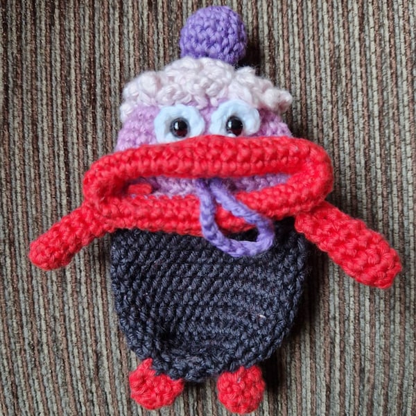 Monster Keychain Crochet Pattern PDF | Key Fob Cover | Amigurumi Key ...