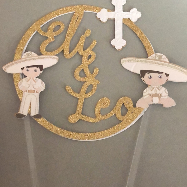 Charro Baptism Cake Topper / Mexican Cake Topper / Charro Decor ...