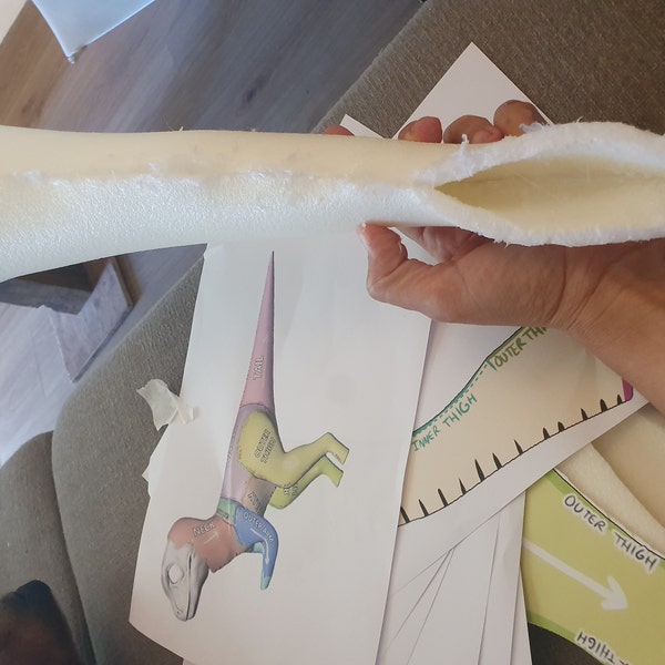 Foam Body Pattern - Baby Velociraptor (3D Files Are Free on Thingiverse ...