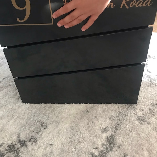 Personalized Anthracite Grey Letterbox, Modern Wall-mounted Mailbox ...