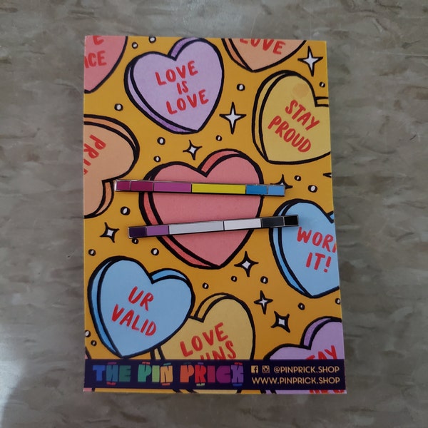 Pansexual Rod Pin — Subtle Pride Accessory LGBT Enamel Pan Omni ...