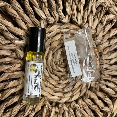 PERFECT PEAR Roll on Perfume, Pear Fragrance Cologne, BPA Free Glass ...