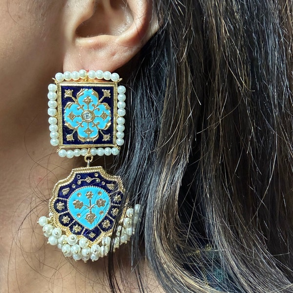 Nath, Nose Pin, Indian Jewelry, Pakistani Jewelry, Kundan Nath , Indian ...