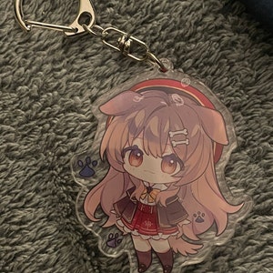 Hololive Vtuber Doujin Double Sided Acrylic Keychain Charm | Etsy