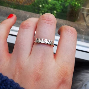 925 Silver World Map Ring - Etsy