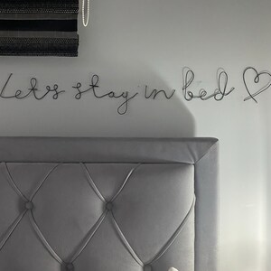 GOOD NIGHT Wire Word / Handmade Sign / Wall Wire Sign / Home | Etsy UK