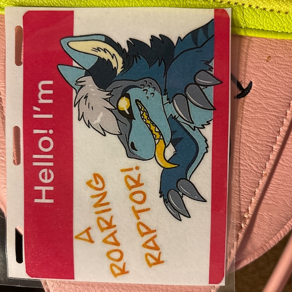 Hello I'm...furry Species Nametag - Etsy