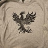 Fire Phoenix Sweatshirt for Women Majestic Phoenix Graphic Sweater ...