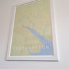 MERSEYSIDE Map Print England County Map Print Mono Wall Art Poster ...