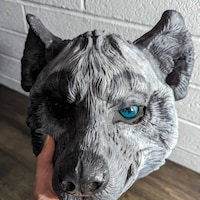 MADE TO ORDER Cyborg Mask With Monocle Azulejo Ceramic Effect Cyberpunk ...