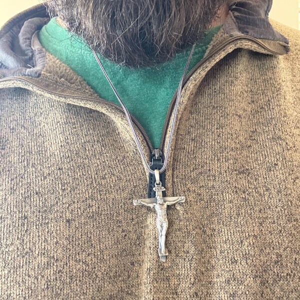 Personalized Silver Saint Francis Ring, Handmade Savior Men Ring ...