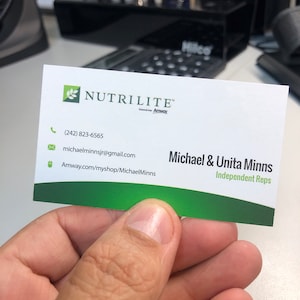 Amway Business Card Independent Distributor Business Card Design Free U ...