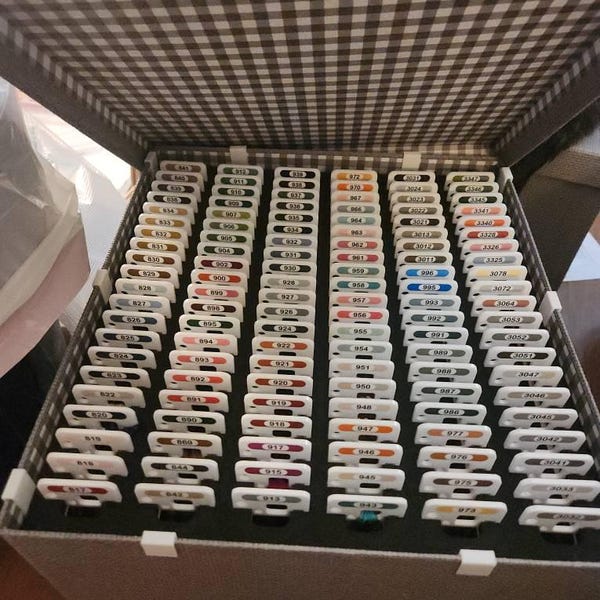 DMC Floss Chip Storage System - Acrylic Floss Chips for DMC Standard ...