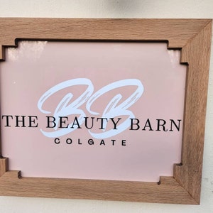 Rectangular Sign, Acrylic Logo Sign, Frosted Acrylic Sign, Custom ...