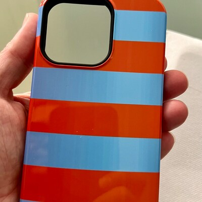 Bicoloured Black & Cream Tough iPhone Case iPhone 15 14 13 12 11 Pro ...