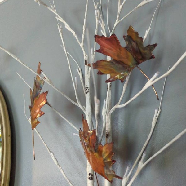 Metal (copper)oak Leaf,wall Decor, Decor,wall Art,hand Made Decor,fall ...