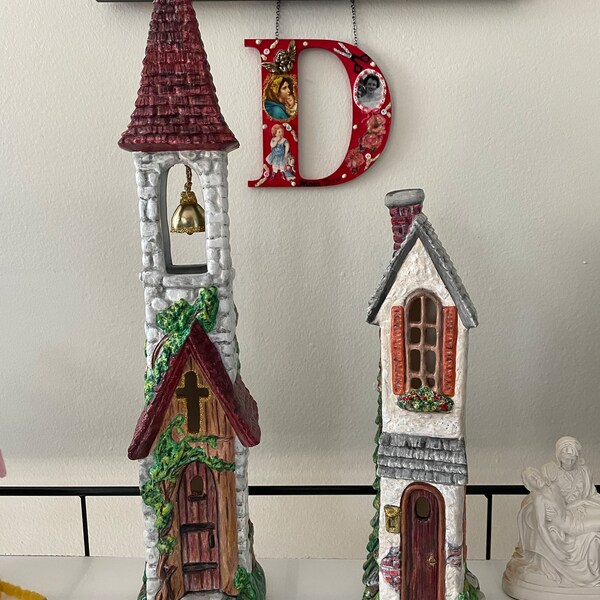 Ceramic Church 14” - Etsy
